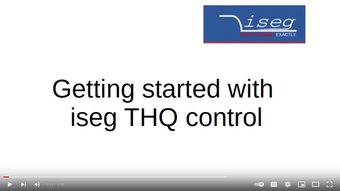 Iseg THQ control - Analog Flavor